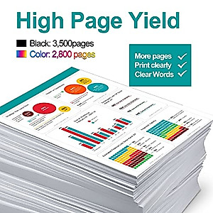 NUCALA Compatible TN-227 Toner Cartridges Replacement for Brother TN-227BK TN-227C TN-227M TN-227Y DCP-L3510CDW L3550CDW MFC-L3710CW MFC-L3750CDW MFC-L3730CDW (Black, Cyan, Magenta, Yellow, 5-Pack)