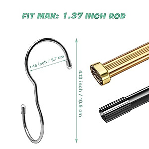 8 Pack Purse Hooks for Closet, S-Shape Metal Purse Hanger Double Hanger Hooks for Cloest Rod, Hangbag Belt Purse Hanging Storage