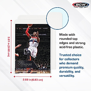 BCW Card Dividers | 10 Packs of Trading Card Divider Cards (100 Dividers Total) | Card Dividers for Storage Boxes | Card Sorter Tabs | Plastic Dividers for Trading Card Storage with Write-On Tabs