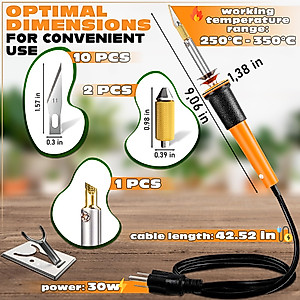 Hot Knife Plastic Cutter Tool Electric Wood Burning Kit - Electric Cutting Tools for Crafts Hot Knife Cutting Tool for Plastic Wood Burning Tool - Electric Hot Knife Cutter Woodburning Tools Xmas Gift