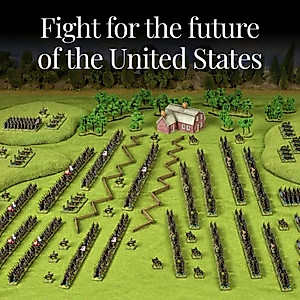 Wargames Delivered - Black Powder Epic Battles- American Civil War Guts & Glory Starter Set 12.5mm Miniatures, 6 Regiments, 6 Dice, Digital Bundle, Flag - WW2 Action Figure Model Kit by Warlord Games
