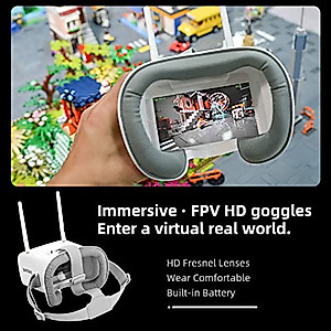 Sniclo‘Toys RC Car Q25 Remote Control Car with HD FPV Camera and FPV Goggles, 1/100 Scale Mini FPV RC Car, High Performance RC Cars for Adults 2.4 GHz RC Drift Car for Adult Boys Kids (Yellow)