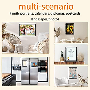 Majreey Picture Frame, 12x16 Inch, 12 Pack (Black), Magnetic, Self-Adhesive, PVC, for Diamond Art, Pictures, Wall Mount, 30X40cm, Suitable for 10x14inch Picture