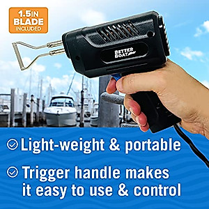 Hot Knife Rope Cutter for Heated Nylon Strap Cutting Marine Grade Line Cutter & Rope Sealer Lines Fabric Ribbon Cutter and Sealer Heat Knife and Sealing Tool Plastic Hot Knife Cutting Tool