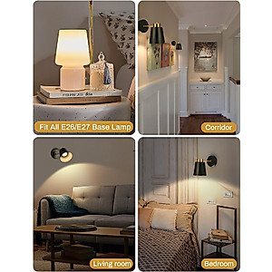 E26 Rechargeable Battery Operated Light Bulb,2Packs,300LM,40W Equivalent,Rechargeable Light Bulbs with Remote Control Timer and 3 Color Temperature,Puck Emergency Lamp,Dimmer,for Non-Hardwired