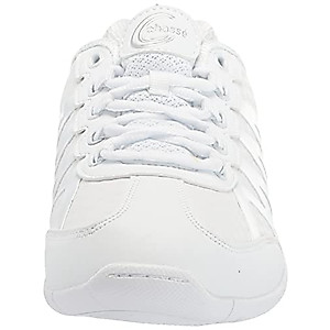chassé Apex Cheerleading Shoes - White Cheer Shoes for Women (White, Size 7 Adult)