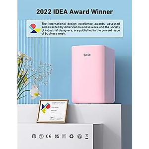 AstroAI Mini Fridge 2.0 Gen, 6 Liter/8 Cans Makeup Skincare Fridge 110V AC/ 12V DC Portable Thermoelectric Cooler and Warmer Little Tiny Fridge for Bedroom, Beverage, Cosmetics LY2206A (Pink)