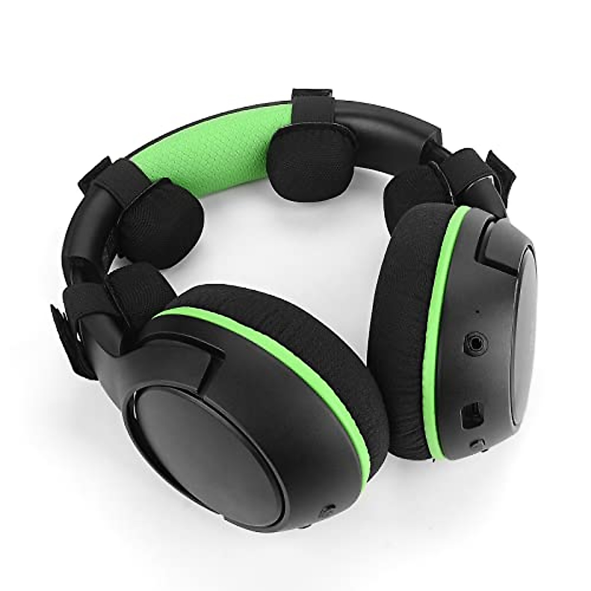 Geekria Comfort Headphones Headband Pressure Relief Pads, Mesh Fabric Headband Cushion Pad for Tight On-Ear/Over-Ear Headsets, Headband Nuggets Damage Free Easy DIY Installation (4 Pack)