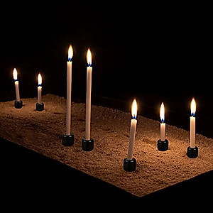 20 Pieces Black Small Candle Holders Ceramic Candle Holder for Rituals, Spells, Vigil, Altar, Witchcraft, Wiccan Supplies