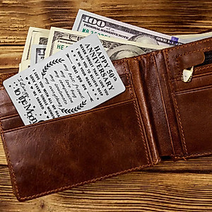 Jzxwan 50 Year Anniversary Card Gifts for Wife from Husband, Happy 50th Anniversary Wallet Card Gift for Wifey Women, Female 50 Years of Marriage Present for Couple