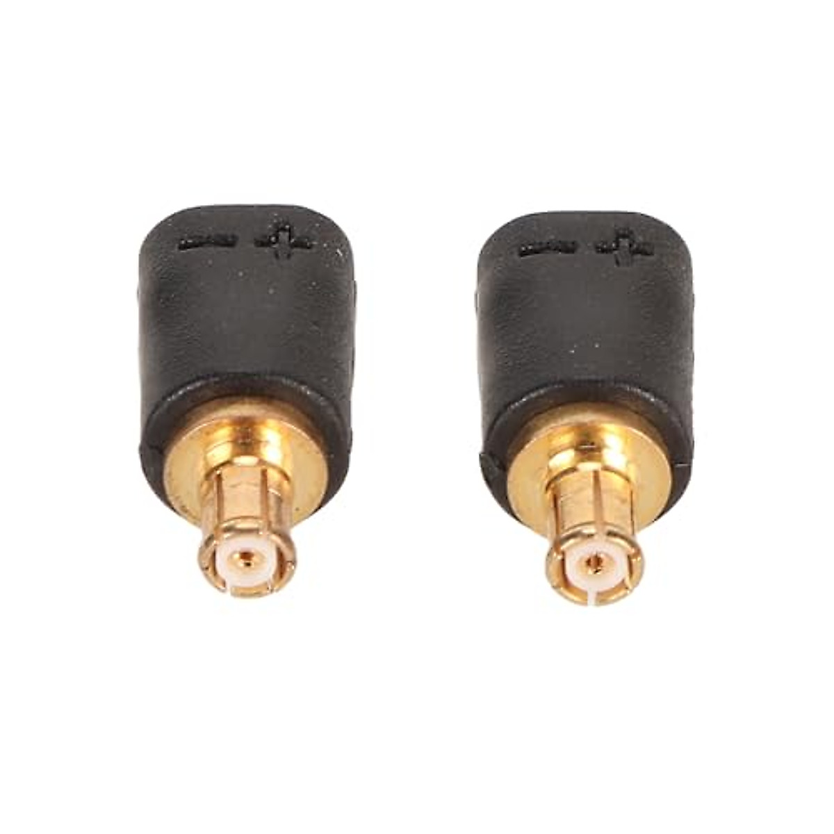 Headphone Cable Connector, A2DC to 0.78mm Impact Resistant Small Male to Female Adapter for LS400 for LS200 for CKS1100 for CKR100 (Black)