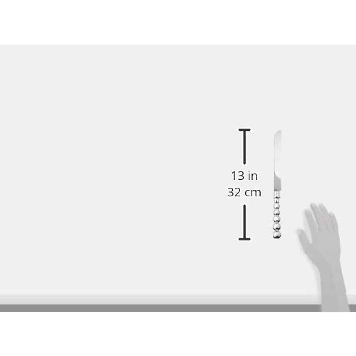 Mariposa Pearled Cake Server Set, One Size, Silver