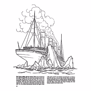 The Titanic Coloring Book (Dover World History Coloring Books)