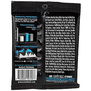 Ernie Ball Extra Slinky Cobalt Electric Guitar Strings, 8-38 Gauge (P02725)