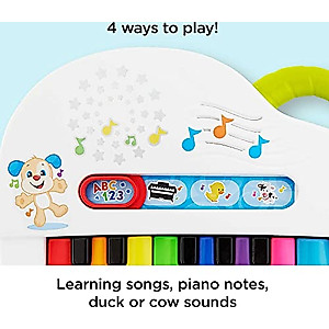 Fisher-Price Laugh & Learn Baby Toy Silly Sounds Light-Up Piano With Learning Content & Music For Ages 6+ Months