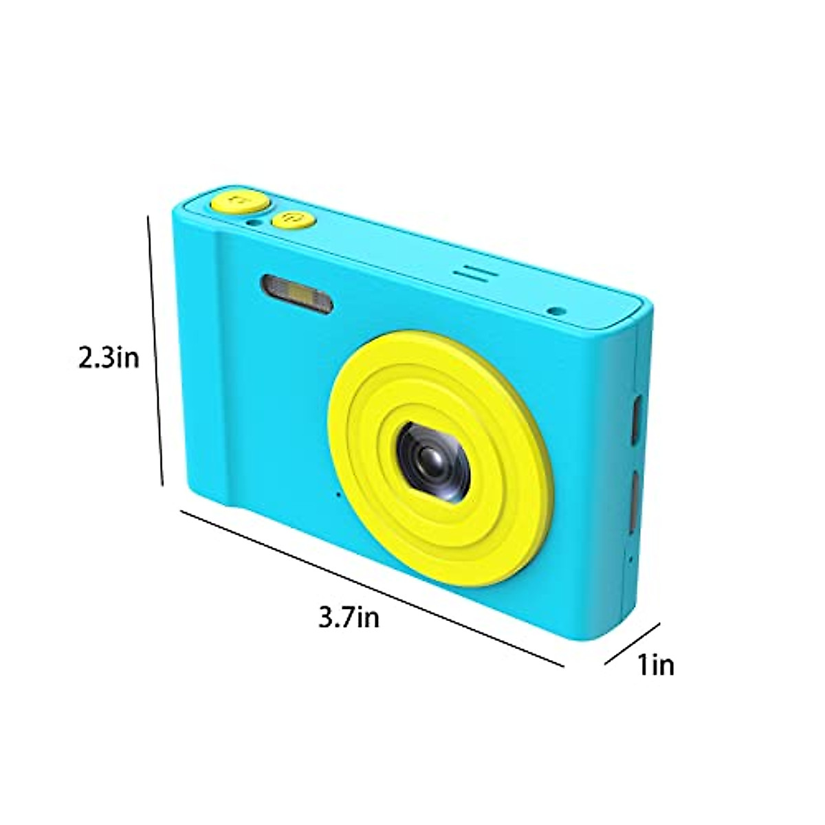 TANGNADE Mini 2.4 Inch 1200 W Color Children's Camera with Flash, Lighting, Taking Photos, Recording, Listening to Music(No Card)