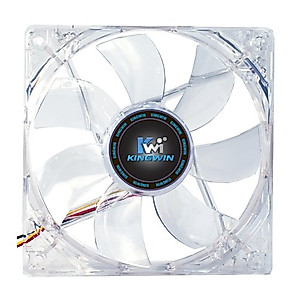 Kingwin 80mm CFBL-08LB Silent Fan, For Computer Cases, CPU Coolers, Long Life Bearing, Quiet Efficient Cooling, and Provide Excellent Ventilation for PC Cases-[Blue LED]