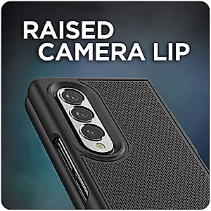 Encased DuraClip for Galaxy Z FOLD-3 Belt Clip Case, Slim Front/Back Cover with Holster (2021 Samsung Z Fold 3)