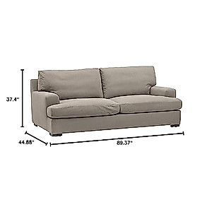 Amazon Brand – Stone & Beam Lauren Down-Filled Oversized Sofa Couch, 89"W, Slate
