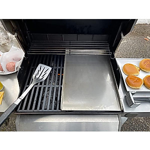 Shengyongh 17.2 inch Stainless Steel Griddle Pan Replacement for Weber Spirit 300 series, Spirit 700, Genesis Silver B/C, Genesis Gold B/C, Genesis Platinum B/C (2005 model Year)