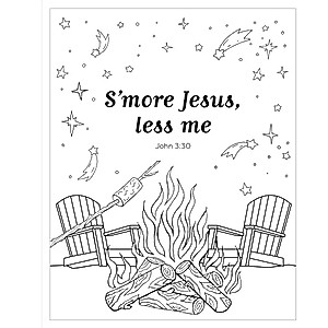 Color & Grace: Faith, Family & Firepits: A Coloring Book of Fellowship in Christ