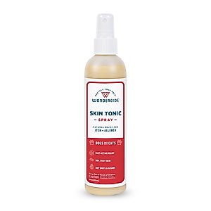 Wondercide - Skin Tonic Hot Spot & Itch Relief Spray for Dogs and Cats with Natural Essential Oils - Soothing First Aid Remedy for Pets - for Dry Itchy Skin, Allergy Rash Relief - 8 oz