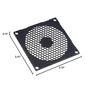SilverStone Technology FF81 80mm Standard Fan Filter with Honeycomb Grille, black, SST-FF81B
