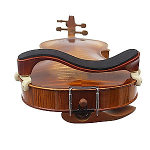 AMZZ Adjustable Solidwood Violin Shoulder Rest with Collapsible for 3/4 4/4 Violin Fiddle and 12" 13" Viola (3/4 or 4/4 Violin Shoulder Rest)