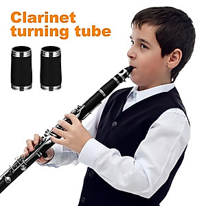 2pcs Clarinet Barrel Clarinet Tube Tuning Tube Adjustable B Flat Clarinet Barrel Treble Pitch 58MM Barrel for Clarinet