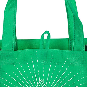 Faith Moves Mountains Scripture Green 12.5 x 12 Canvas Fabric Eco Tote Handbag