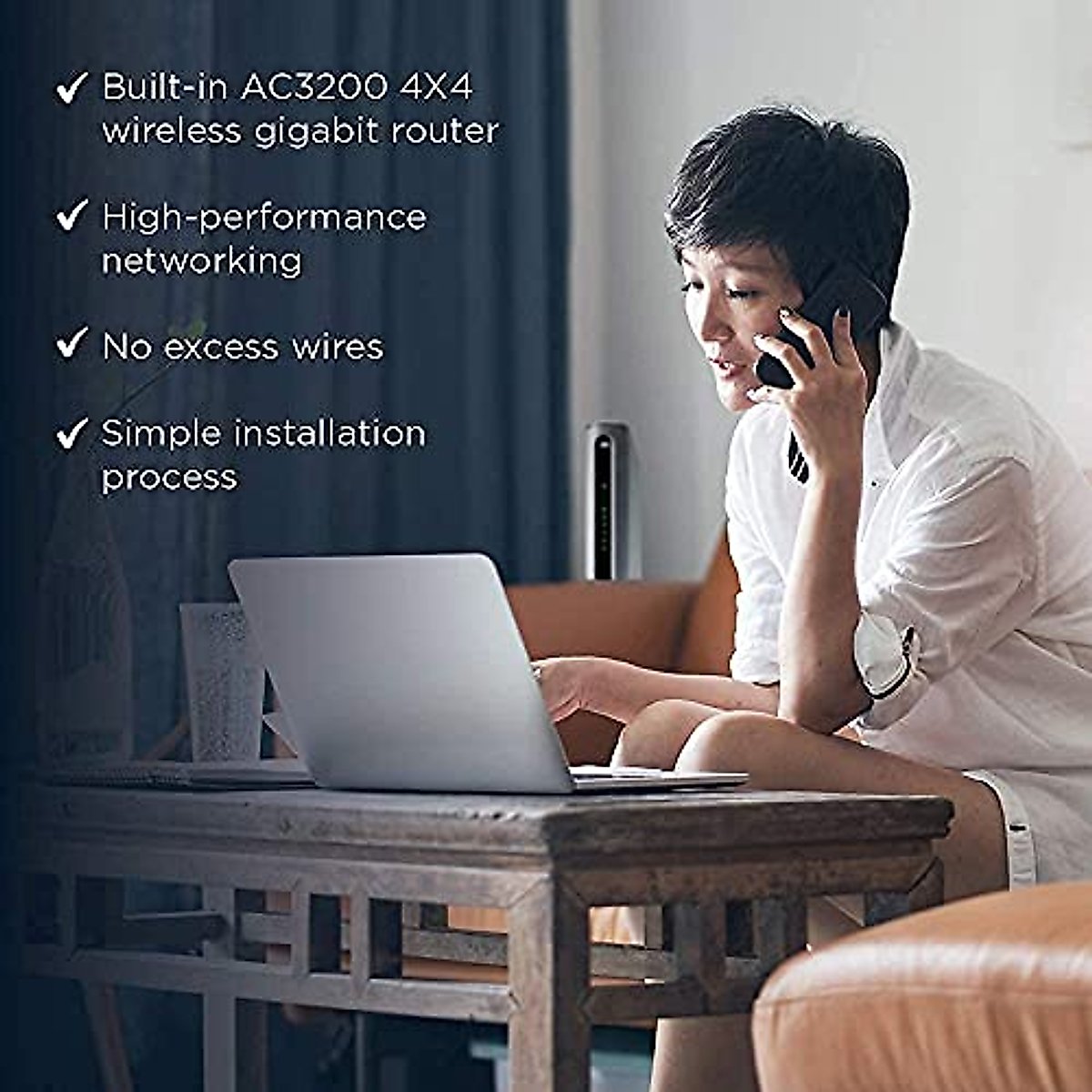 Motorola MG8702 | DOCSIS 3.1 Cable Modem + Wi-Fi Router (High Speed Combo) with Intelligent Power Boost | AC3200 Wi-Fi Speed | Approved for Comcast Xfinity, Cox, and Charter Spectrum