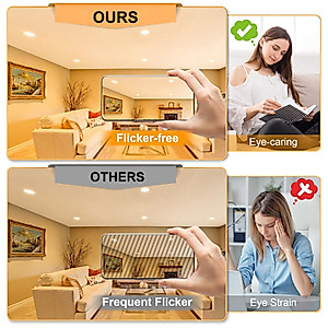 Vannise Halogen Light Bulbs E26 PAR16 - High Output 350LM PAR16 Bulb 39W, Equivalent 45W, 6PCS Long Lasting PAR16 Flood Bulb Dimmable with 2800K Warm White, PAR16 Halogen Bulb 39w for Ceiling Lights