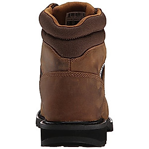 Carhartt Men's Traditional Welt 6" Steel Toe Work Boot Construction, Crazy Horse Brown Oil Tanned, 11