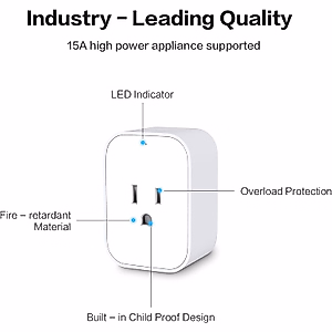 Aqara Smart Plug, REQUIRES AQARA HUB, Zigbee, with Energy Monitoring, Overload Protection, Scheduling and Voice Control, Works with Alexa, Google Assistant, IFTTT, and Apple HomeKit Compatible