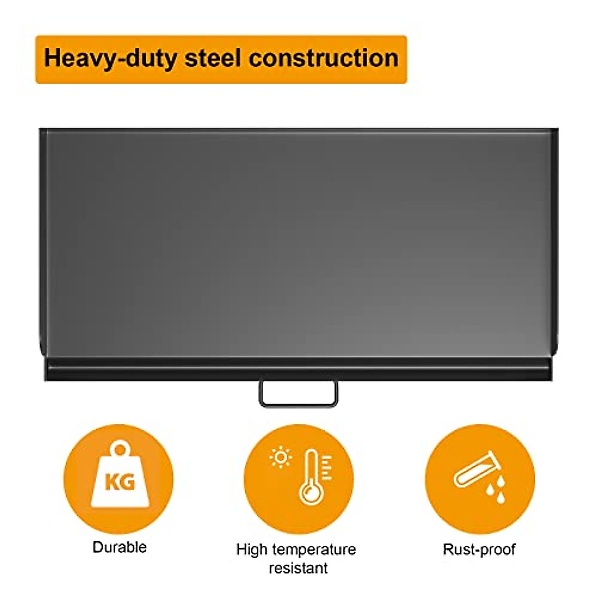 Professional Flat Top Steel Griddle for Camp Chef,Accessories for Camp Chef GB90D, TB90LW, TB90, TB90LWG, TB90LWG15, SPG90B, CCH3 Model Stoves,16'' x 38'' Griddle with Carry Bag