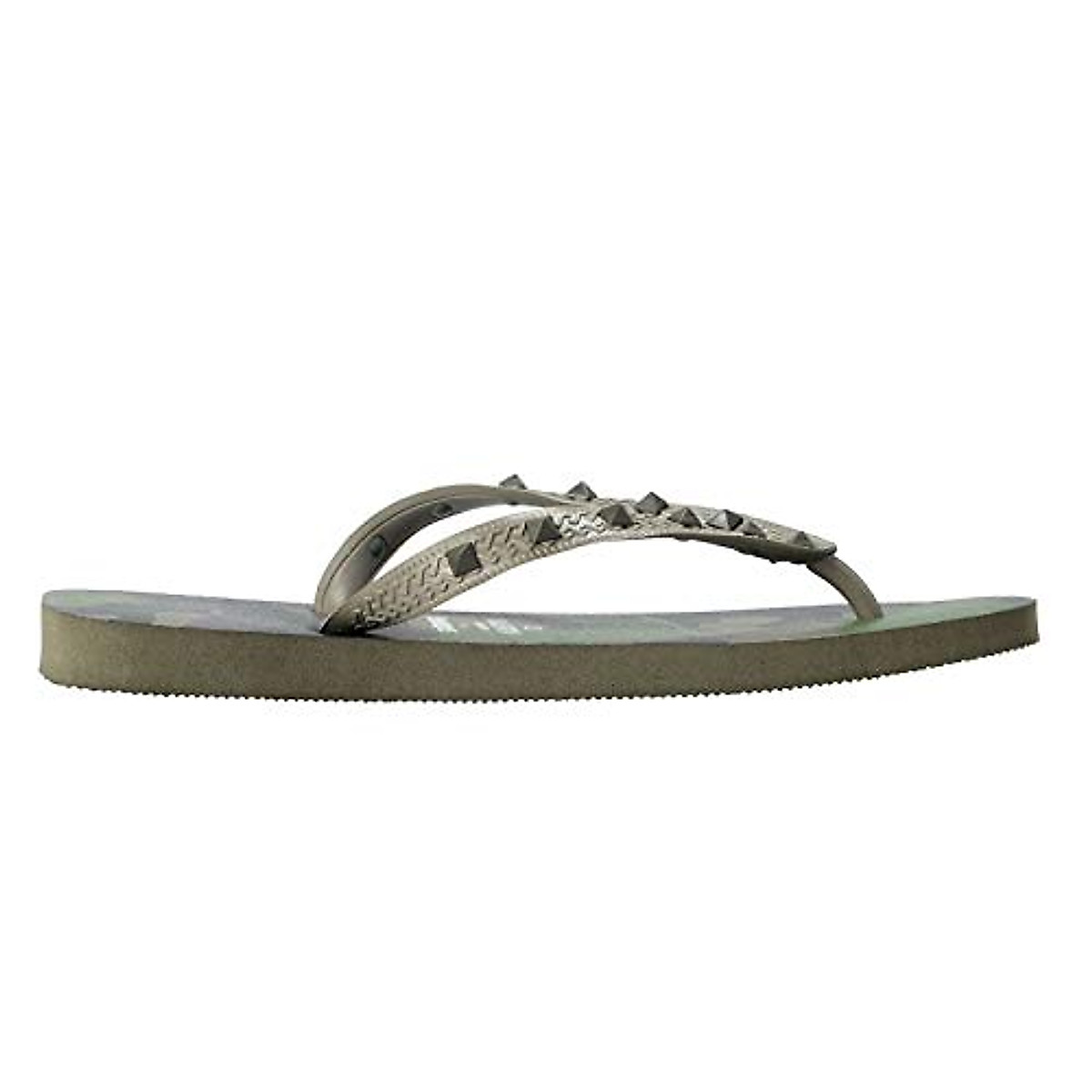 Valentino By Havaianas Women's Rockstud Camouflage Flip Flops Shoes Sz US 11/12 EU 43/44