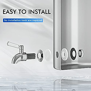 Purewell 304 Stainless Steel Spigot, Replacement Spigot for Purewell Gravity Water Filter System, Compatible with Other Water Filter Systems and Beverage Dispenser