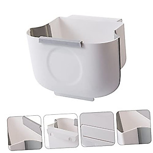 CUBTOL 1pc Under Trash Can Cabinet Bin Compost Storage Garbage Cupboard Home Bedroom Folding Mini Practical Door Waste Bins Container Hanging Mounted Foldable Office Over Sink L