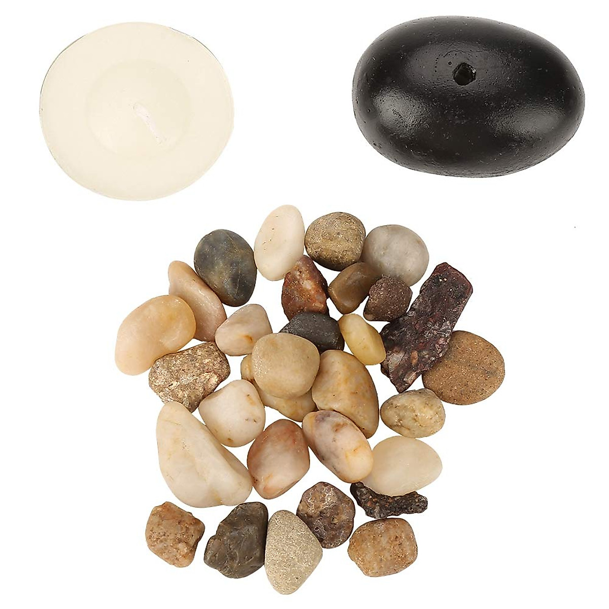 Buddha Statue Zen Garden Buddha Statue Tabletop Buddhism Feng Shui Ornament with Bronze Tealight Candle & Incense Burner Holder for Home Office Yoga Room Decoration