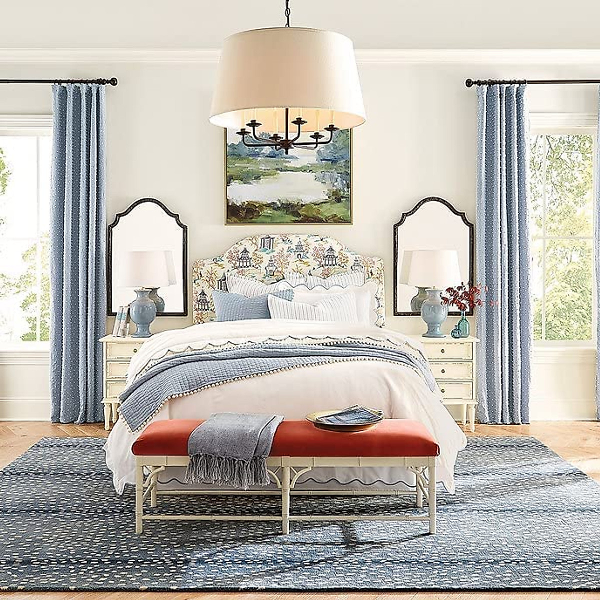 Wallard Antelope Cheetah Blue,Neutral,Grey,Mink Animal Contemporary Handmade 100% Woolen Area Rugs & Carpets (Blue, 9x12)