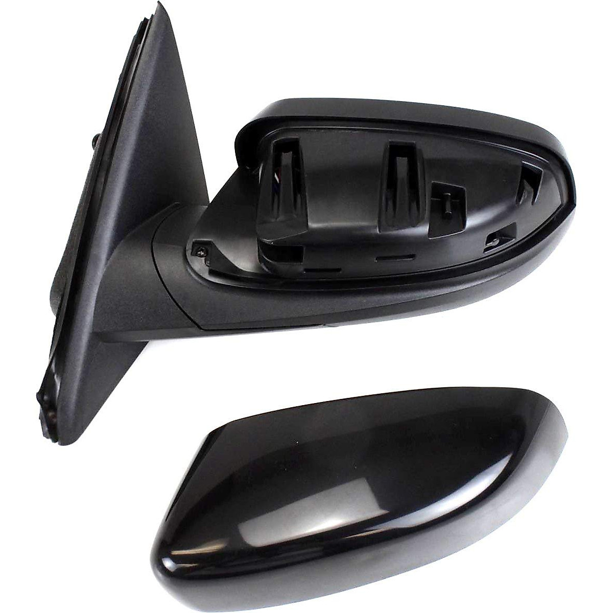 Kool Vue Left Power Heated Door Mirror Compatible With Ford Taurus 2010-2011 With Puddle Lamp; Without Memory Paintable