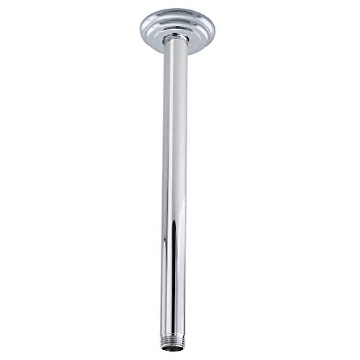 Westbrass 1/2" IPS x 19" Ceiling Mounted Shower Arm with Flange, Polished Chrome, D3619A-26