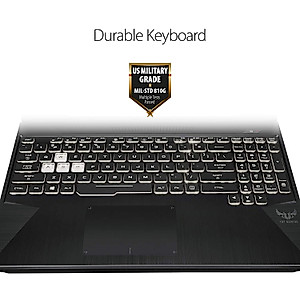 ASUS TUF Gaming Laptop, 15.6” IPS Full HD, AMD Quad-Core Ryzen 5 3550H, 16GB DDR4 Memory, 256GB SSD, Nvidia GeForce GTX 1650, RGB Backlit Keyboard, Webcam, BT, Windows 10 + CUE Accessories