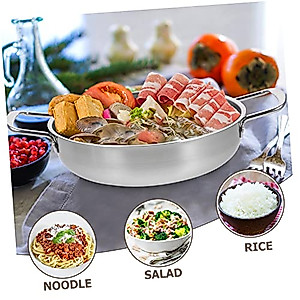 HEMOTON 3pcs Soup Pot Stainless Steel Saute Pan Butter Melting Pot Seafood Boil Pot Ramen Pot Korean Cooking Pot Kitchen Pot Noodles Cooking Pot with Handle Home Supplies Home Cook Pot