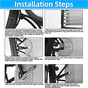 Zero Gravity Chair Replacement Cord Bungee Beach Chair Laces Antigravity Chair Replacement Cords Patio Recliner Chair Repair Cord Professional Nylon Elastic Rope for Outdoor，Lounge Chairs-4 Cords