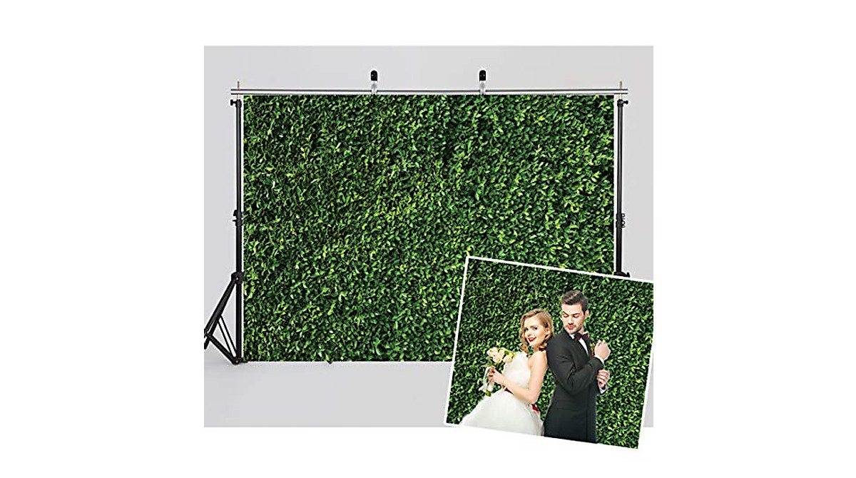 WOLADA 7x5FT Green Backdrop for Weddings & Events