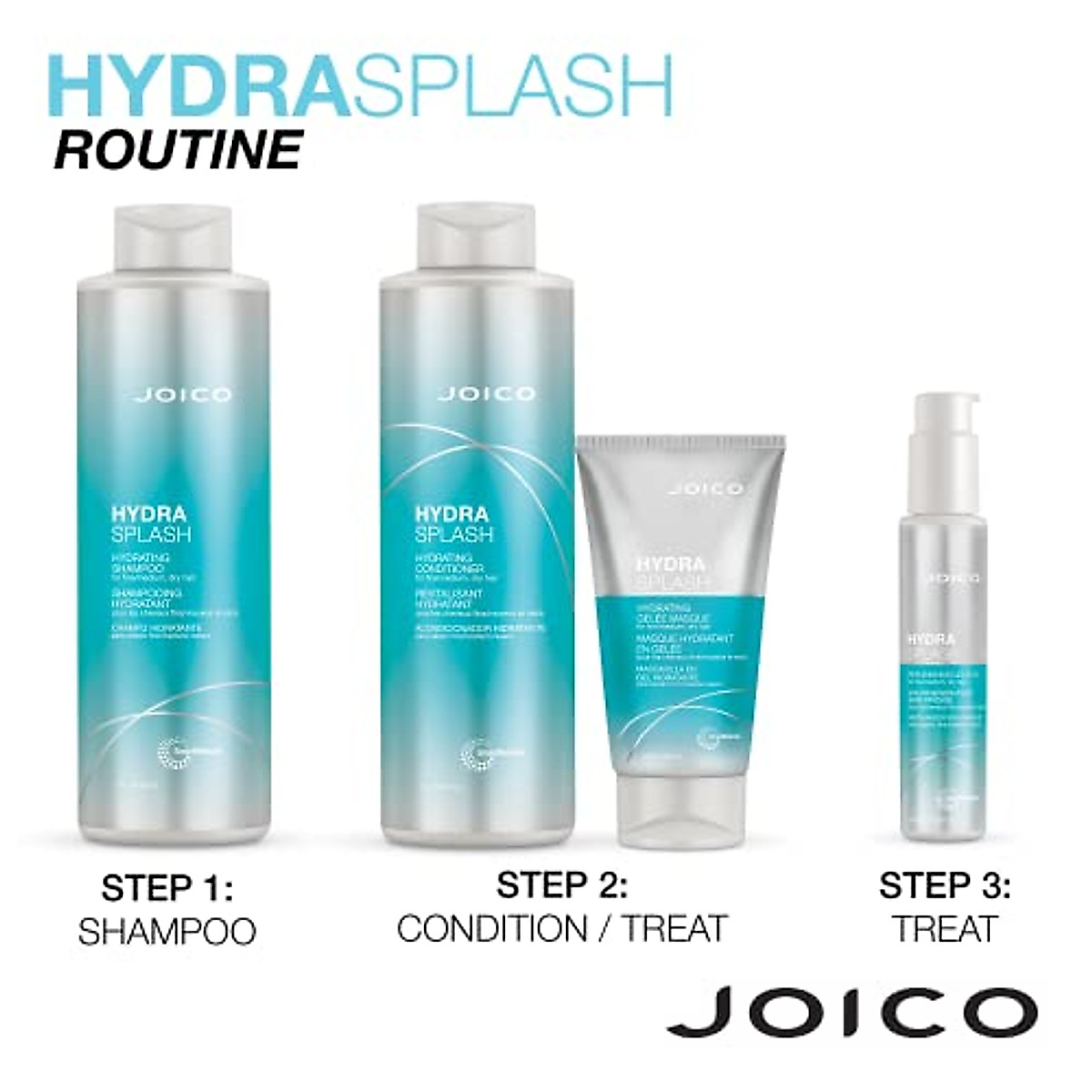 Joico HydraSplash Hydrating Shampoo and Conditioner For Fine Hair Set