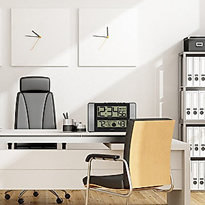 La Crosse Technology 513-1417AL-INT Atomic Clock w Outdoor Temp, Grey/Black