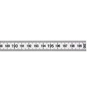 uxcell Folding Ruler 2 Meters 10 Fold Metric Measuring Tool ABS for Woodworking Engineer White