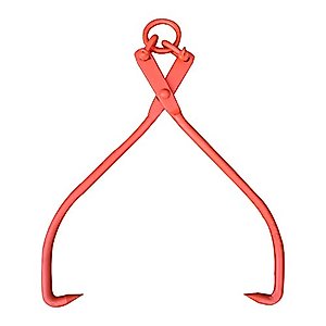 32" Skidding Tongs Log Lifting / Dragging Steel Tongs Log Lifting, Handling, Dragging & Carrying Tool / O-Ring / 32" Jaw Opening